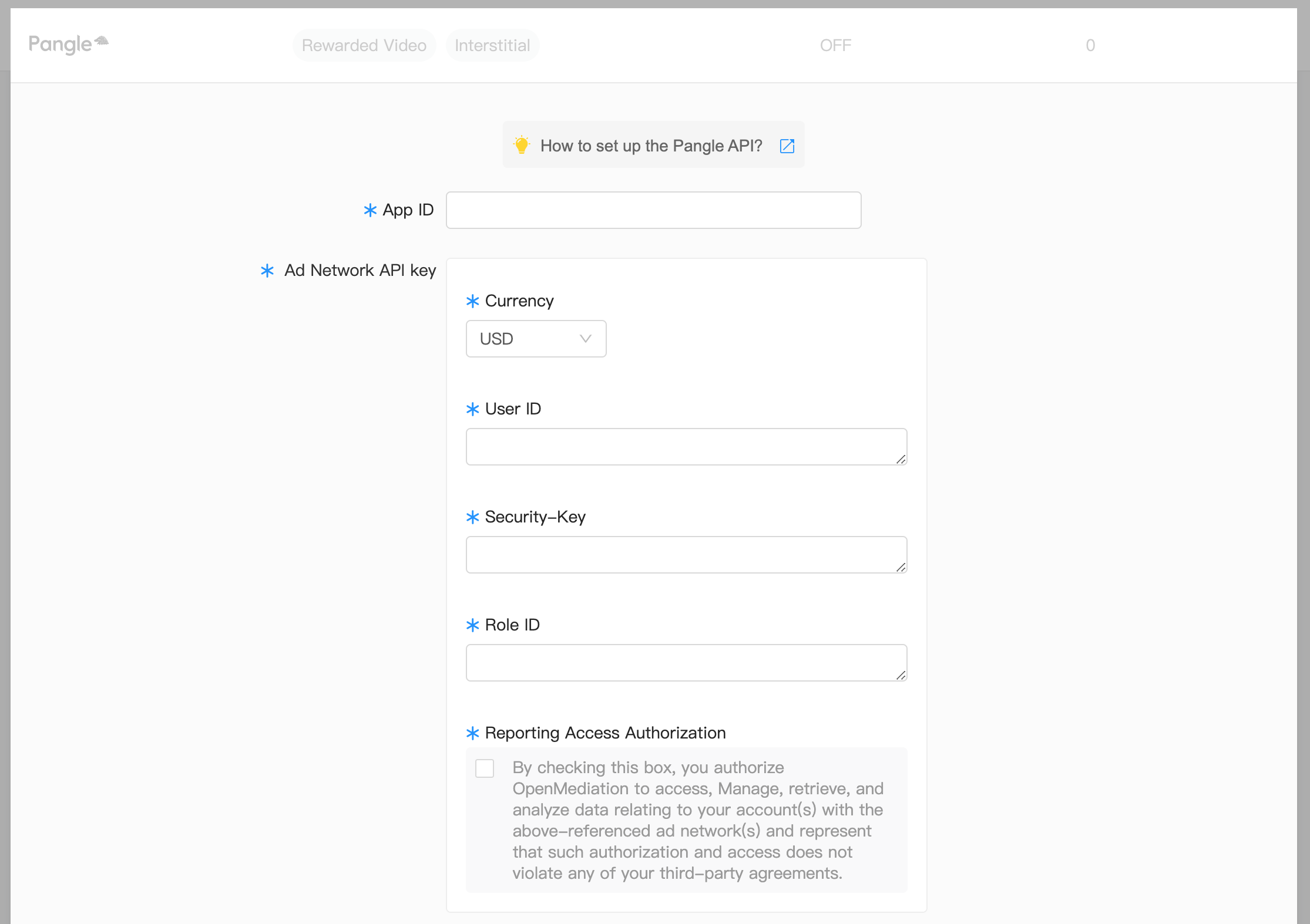 Pangle – OpenMediation帮助中心